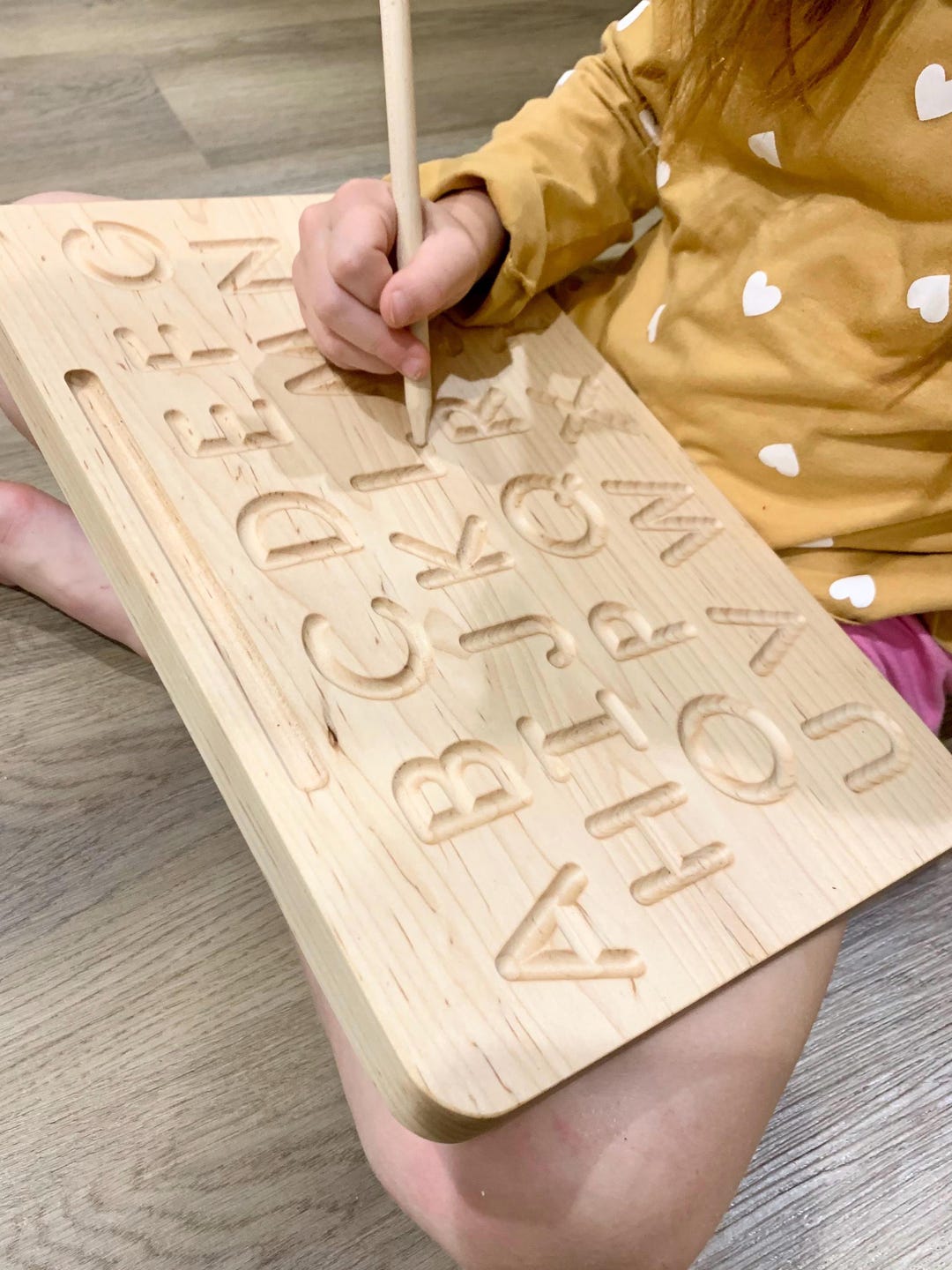 Montessori Alphabet Tracing Board - Reversible Uppercase & Lowercase ...