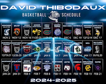 Editable Basketball Schedule Template: Canva Team Sports Design ...