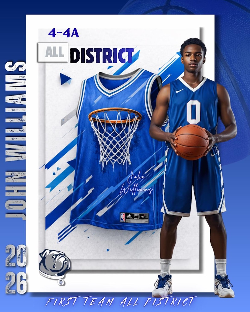 All District/state Basketball Canva Template - Etsy