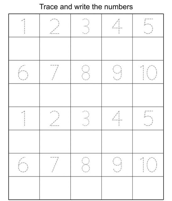 Number Tracing Pages for Toddlers - Printable - Etsy