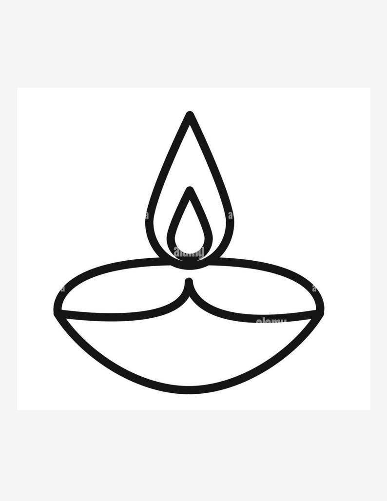 Diwali Themed Coloring Pages for Children - Printable - Etsy