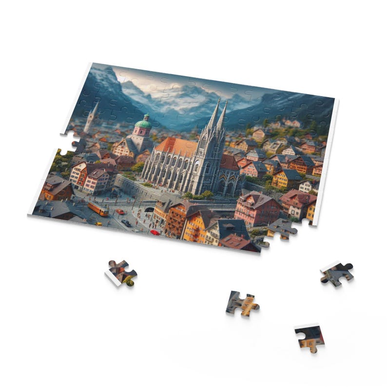 Jigsaw Puzzle - 'story of a Small World' Mini Puzzle, Highland Village ...