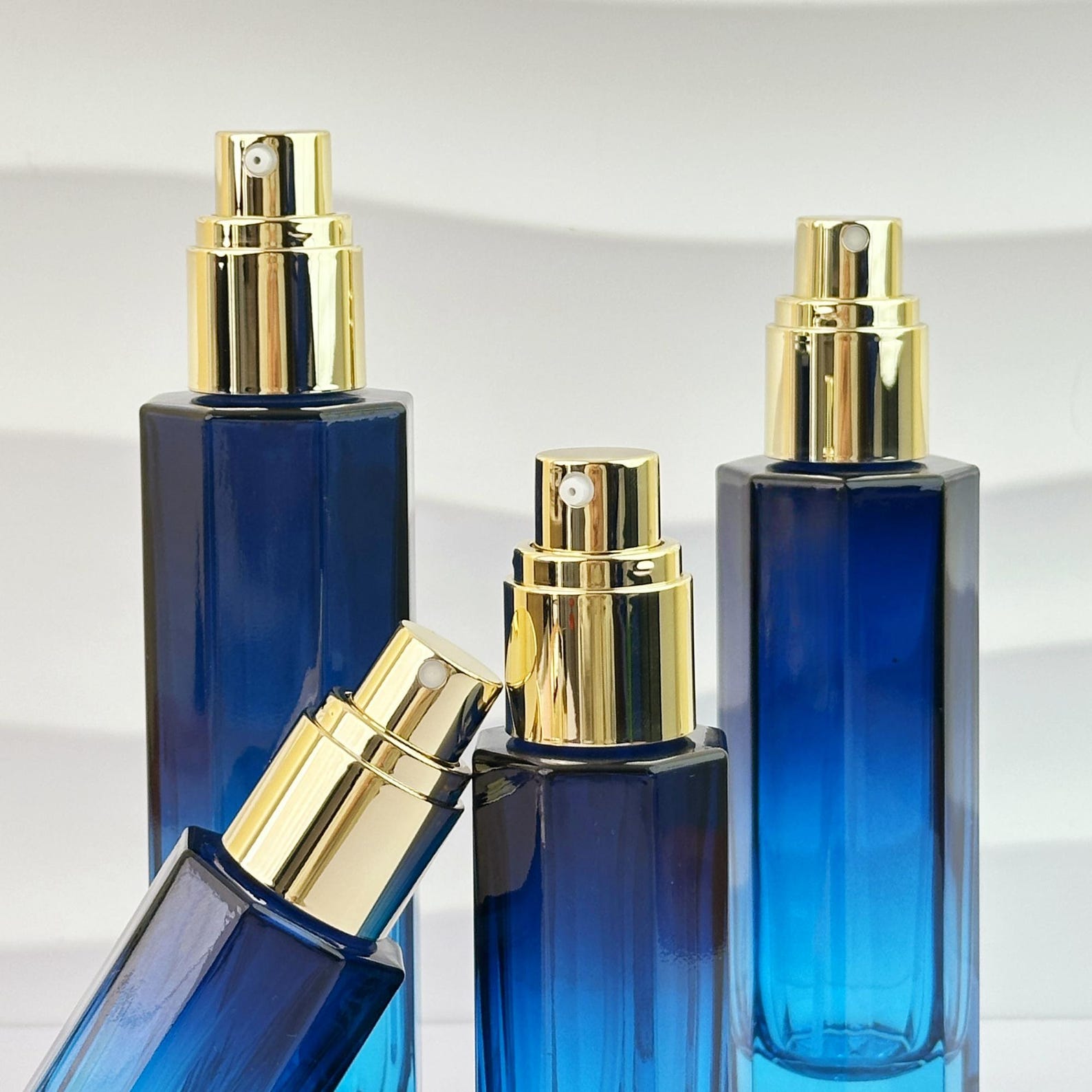 Luxury Glass Skincare Bottles, Glass Lotion Spray Bottles With Pump ...