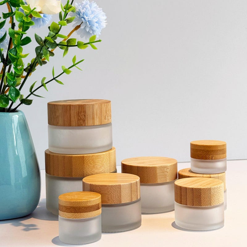 Yellow Glass Cream Jars - Etsy