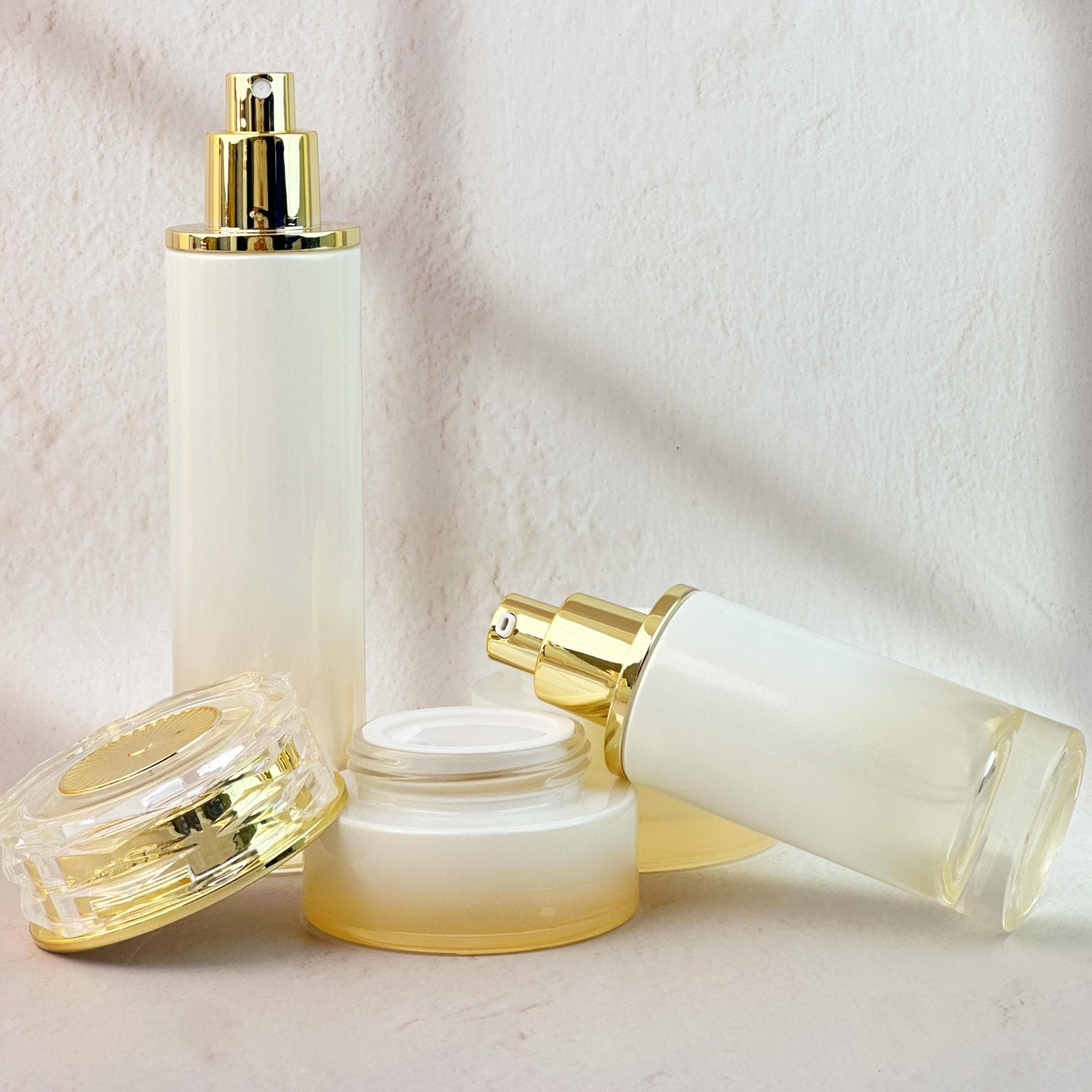 Refillable Glass Lotion/spray/cream Bottles Jars, Leak-proof Travel ...