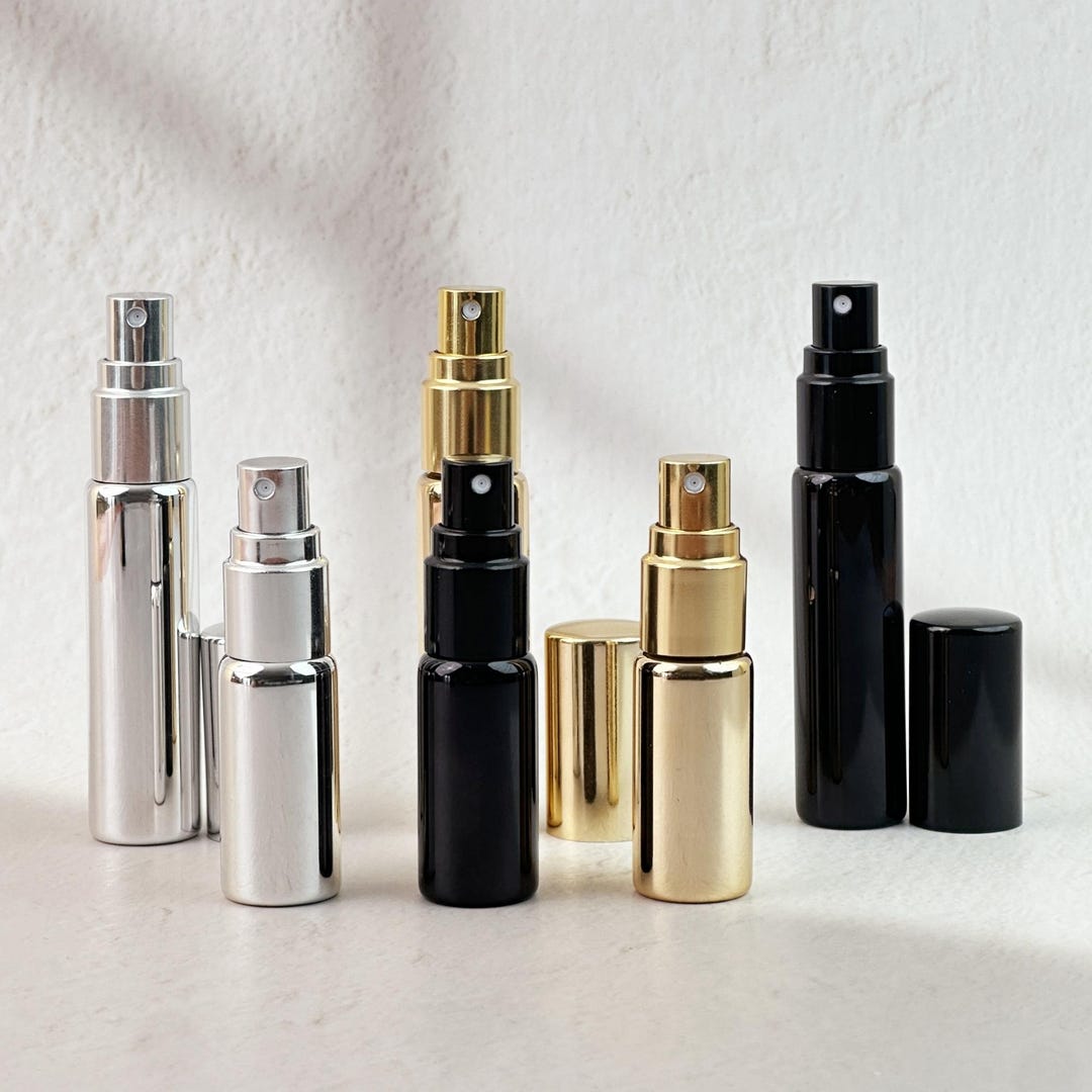 5ml/10ml Glass Perfume Atomizer Bottles, Refillable Travel Fragrance ...