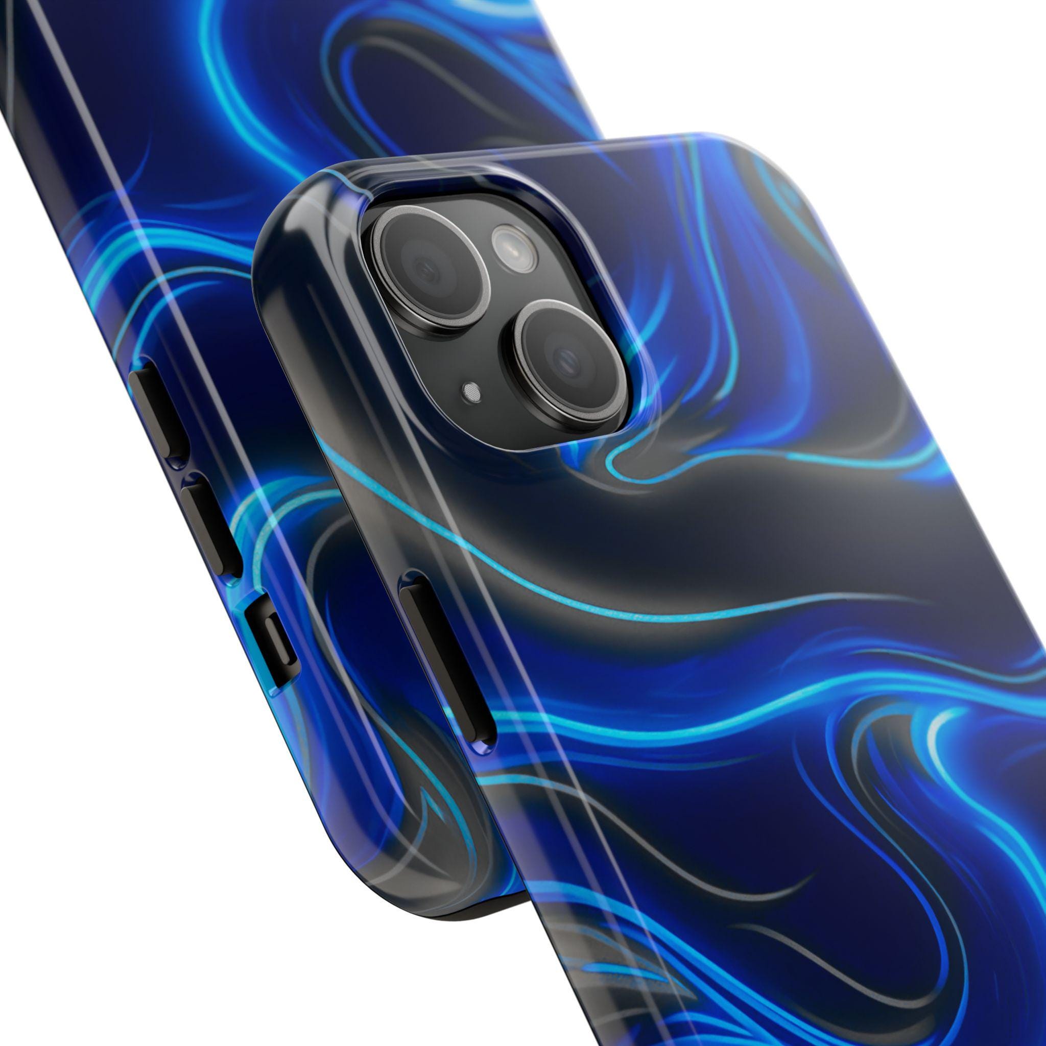 Blue Swirl Tough Phone Case: Lexan Plastic, Shock Absorbent - Etsy