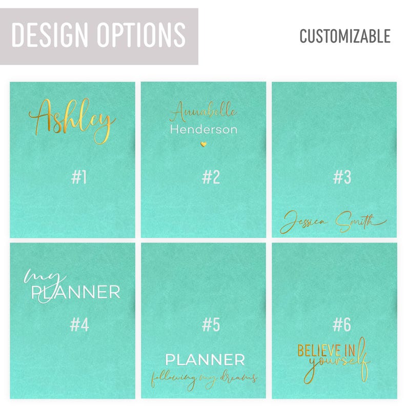 Personalized A5 Faux Leather Planner: Refillable, Handmade, Zipper ...
