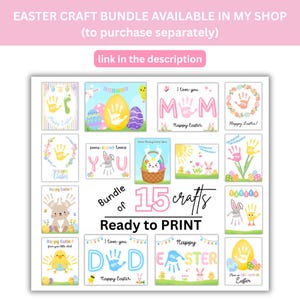 Easter Handprint Craft Printable, Easter Art Keepsake, Toddler ...