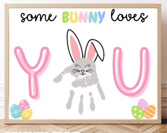 Easter Handprint Craft Printable, Easter Art Keepsake, Toddler ...
