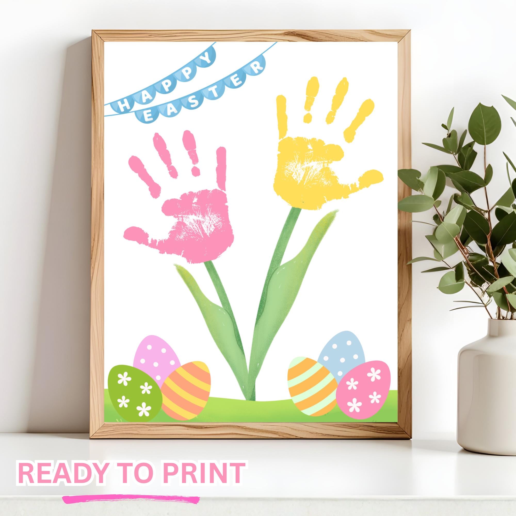 Easter Handprint Craft Printable, Easter Art Keepsake, Toddler ...