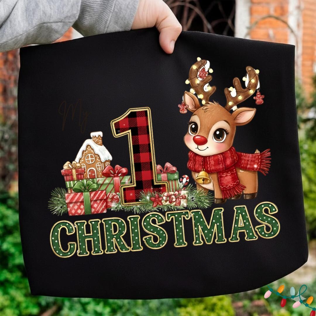 My First Christmas Clipart | Baby Holiday Design PNG SVG (digital ...