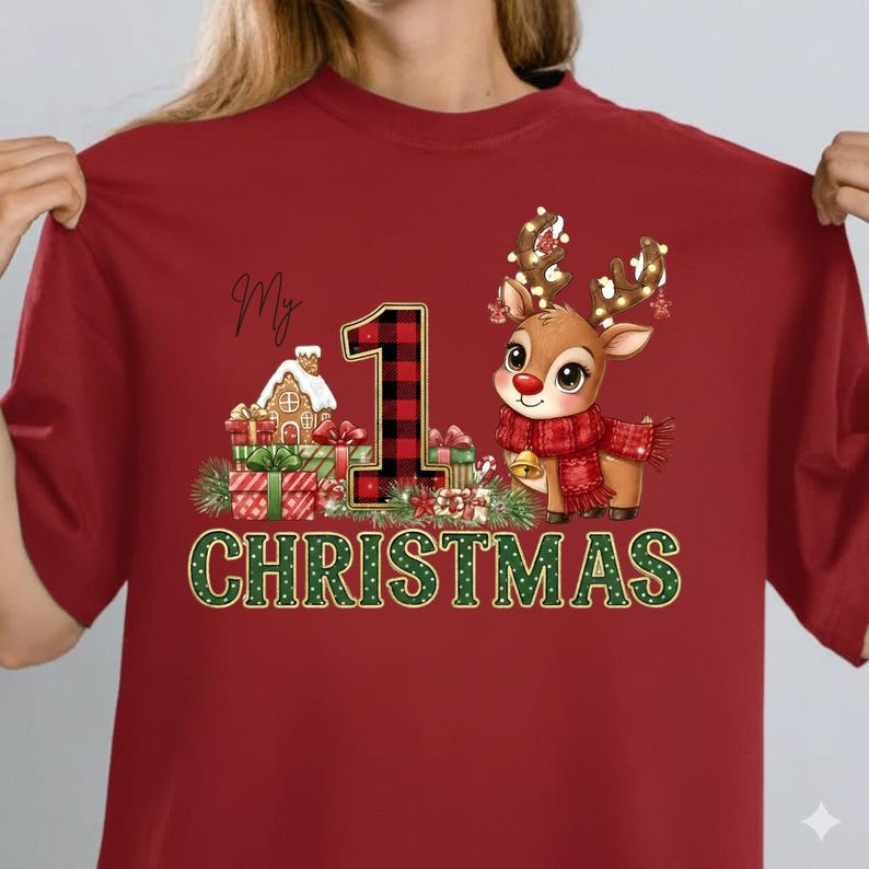 My First Christmas Clipart | Baby Holiday Design PNG SVG (digital ...