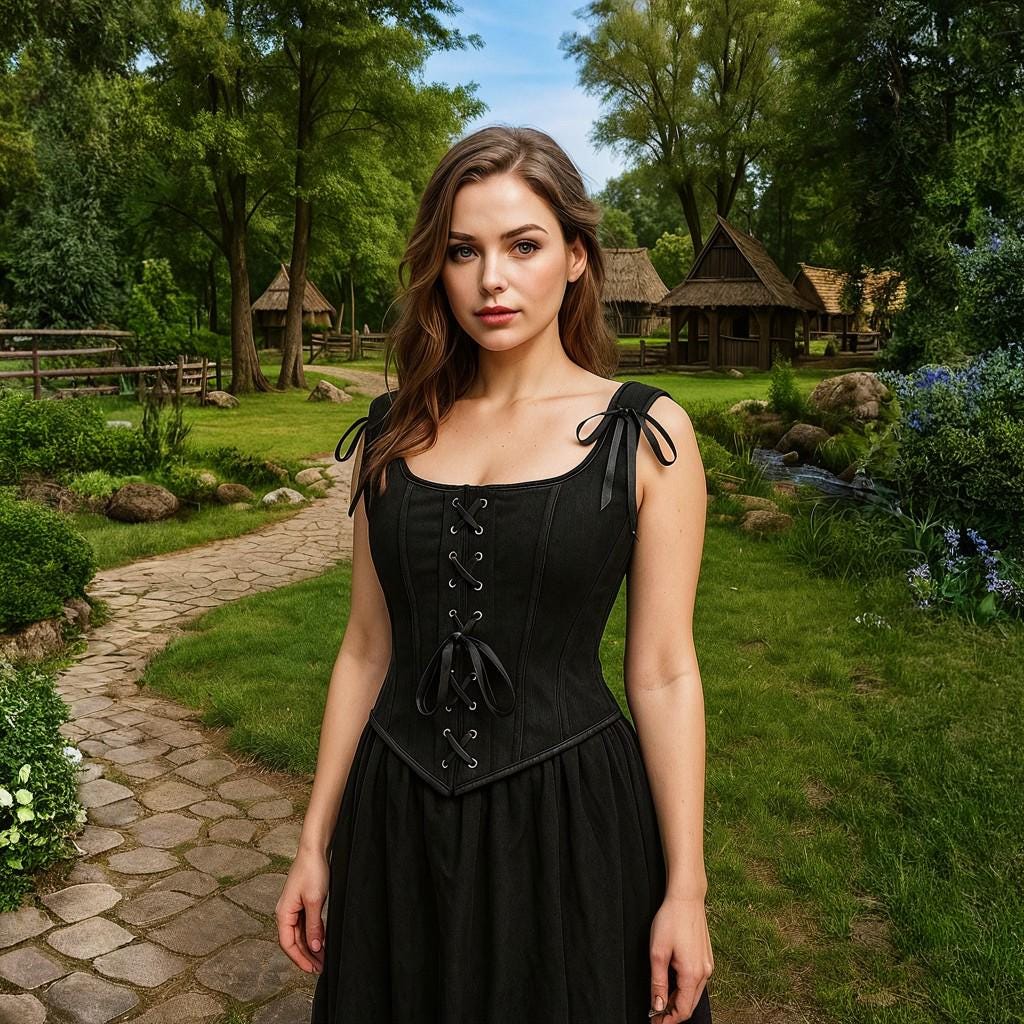 Women Renaissance Corset Top | Medieval Lace up Bodice Vest ...