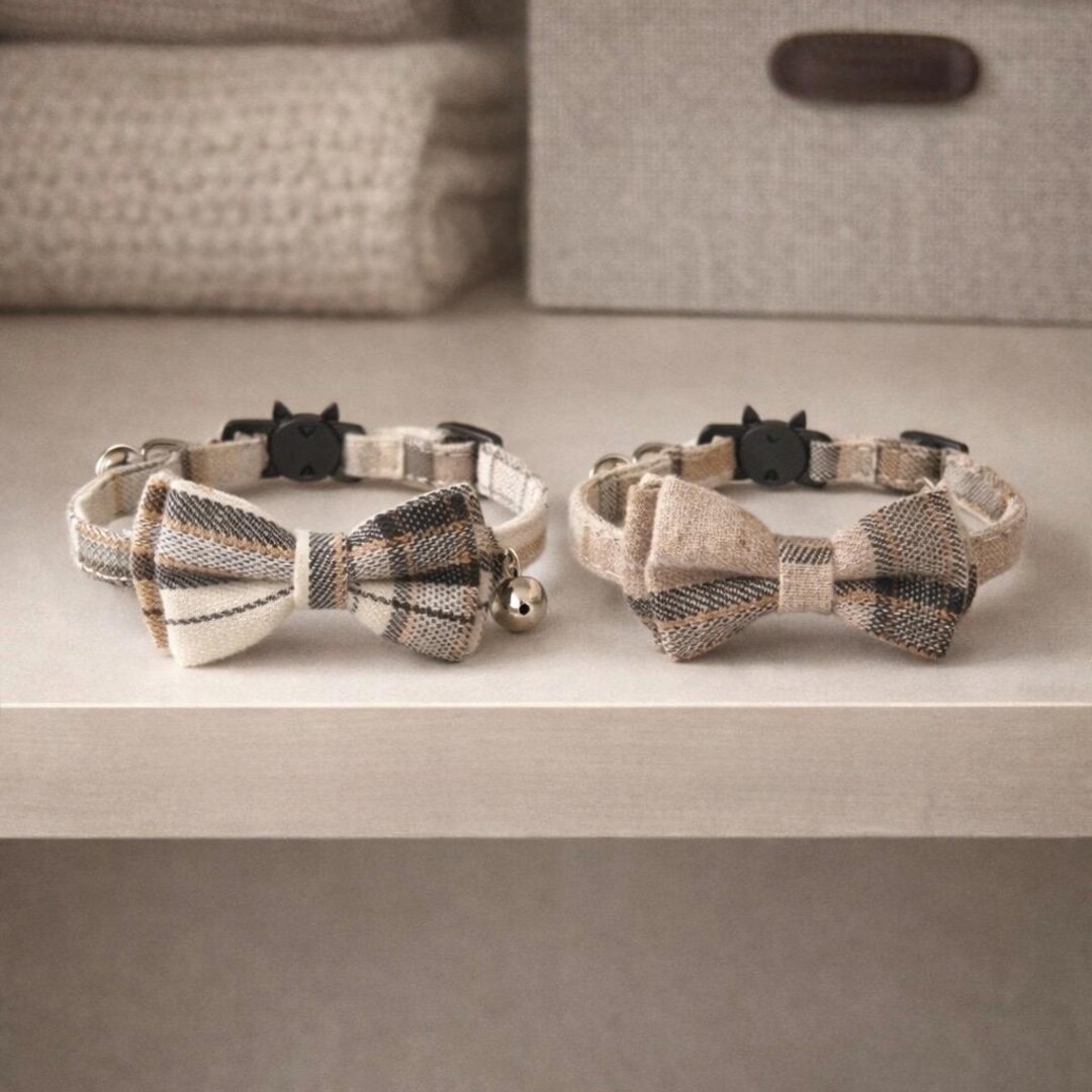 The Dapper Chap - Plaid Bow Collar - Etsy
