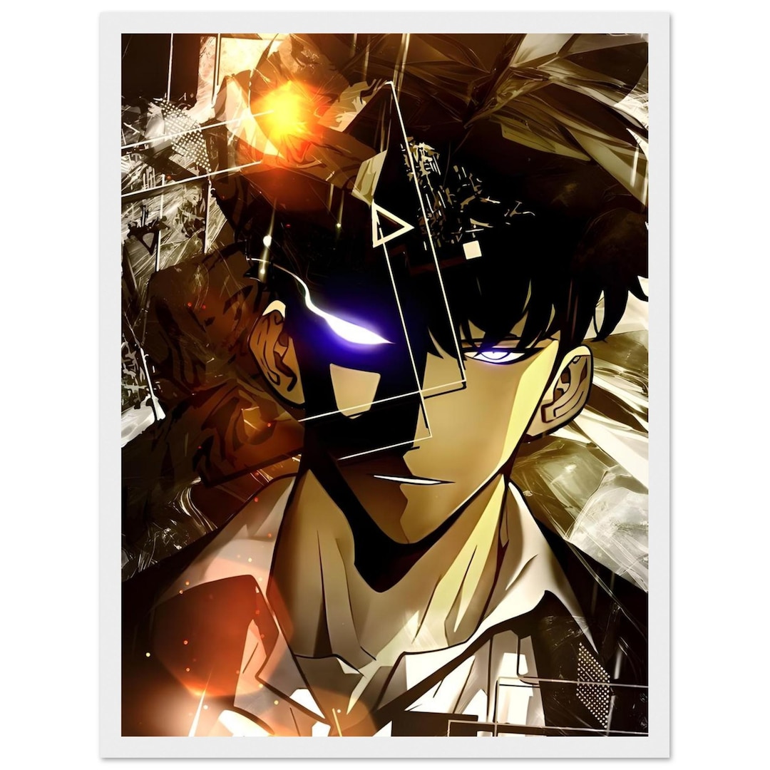Anime Inspired Solo Leveling Mounted Framed Poster - High Quality Art ...