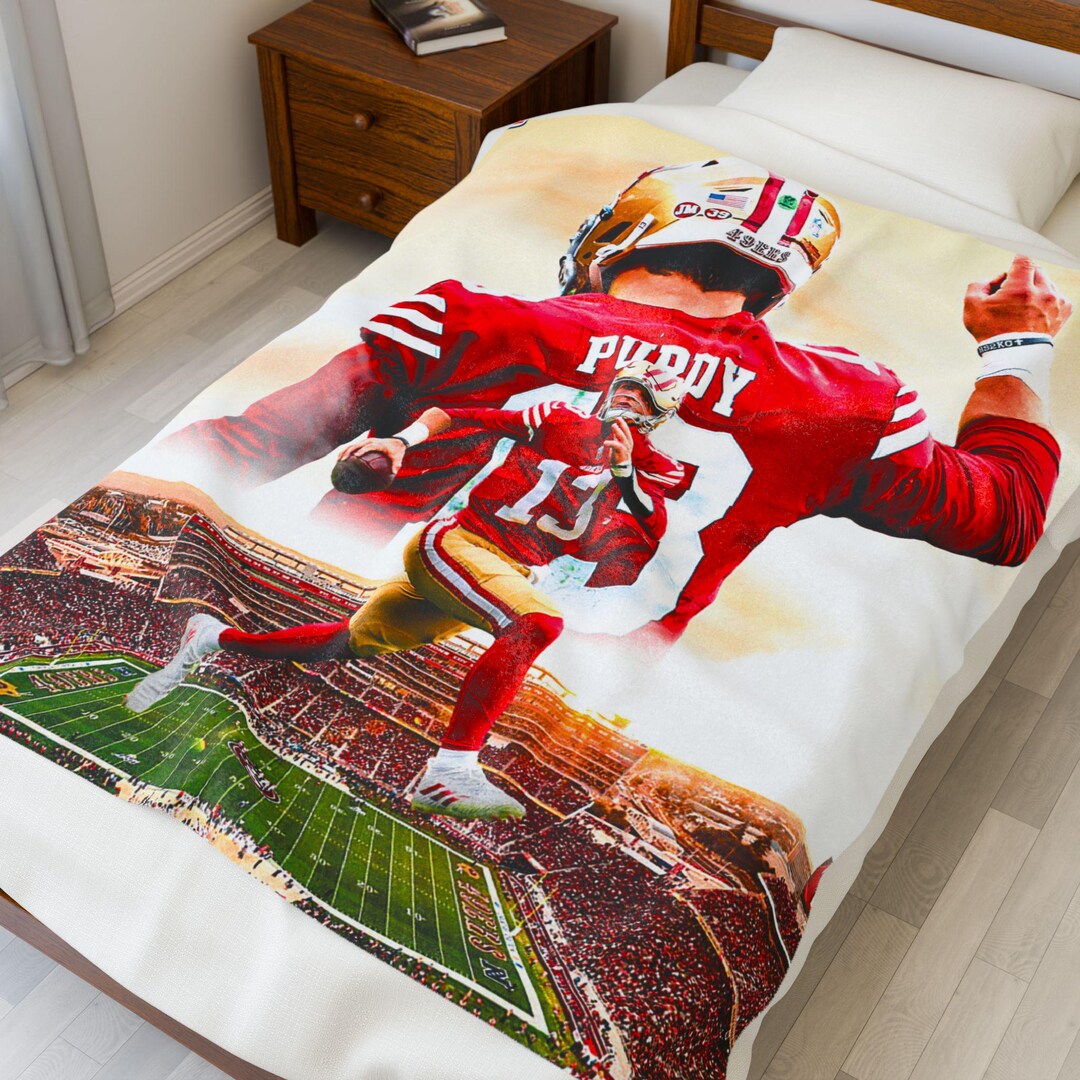 Brock Purdy 49ers Plush Blanket - Soft Decorative Throw - Etsy