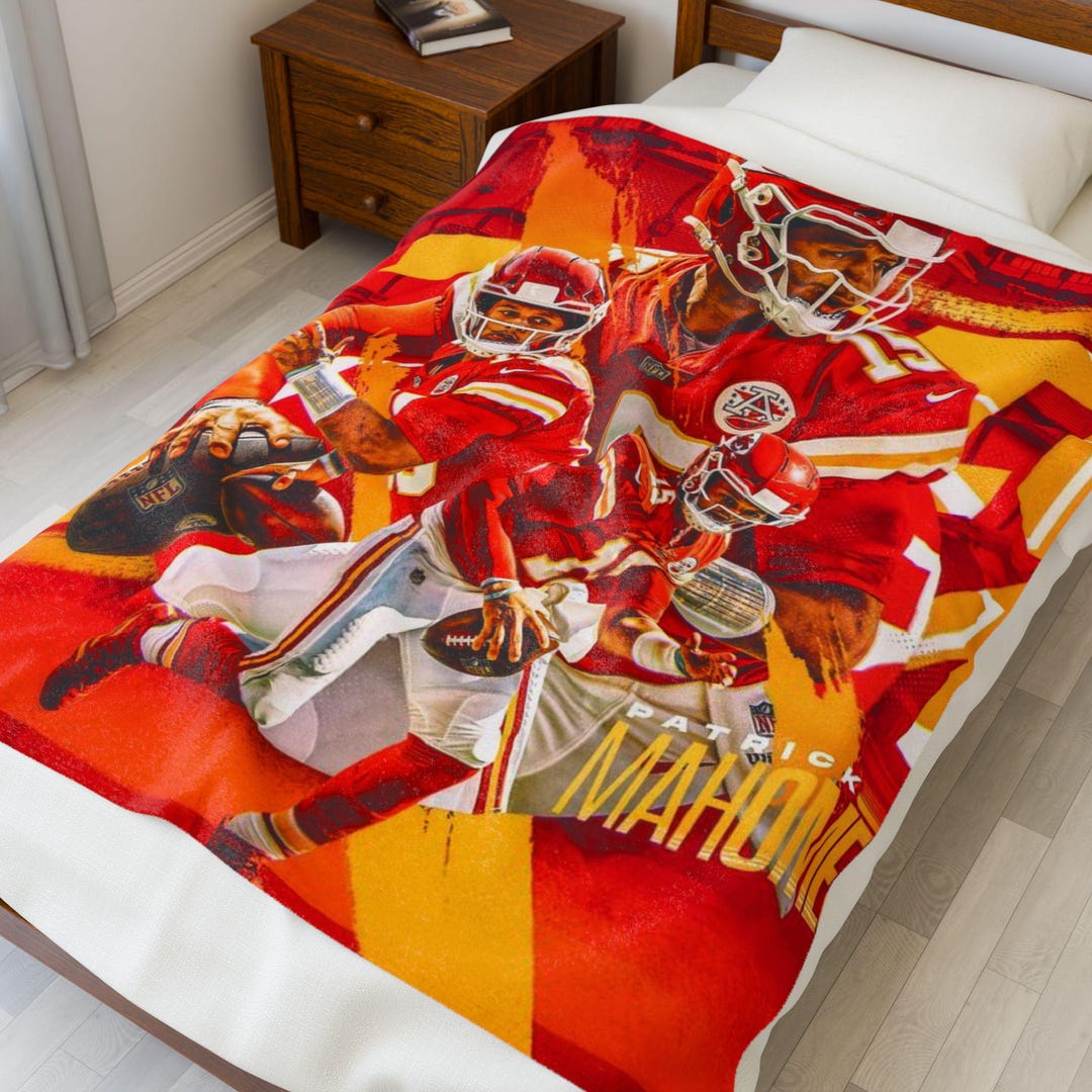 Patrick Mahomes Plush Blanket - Soft Decorative Throw - Etsy