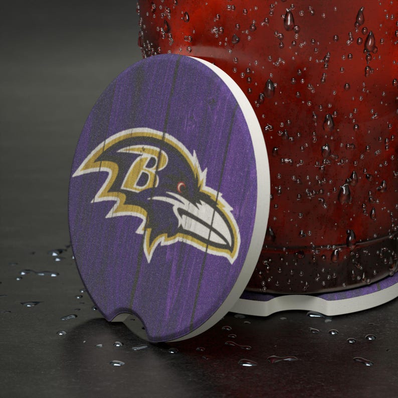 Baltimore Ravens Soapstone Car Coaster: NFL Fan Gift - Etsy