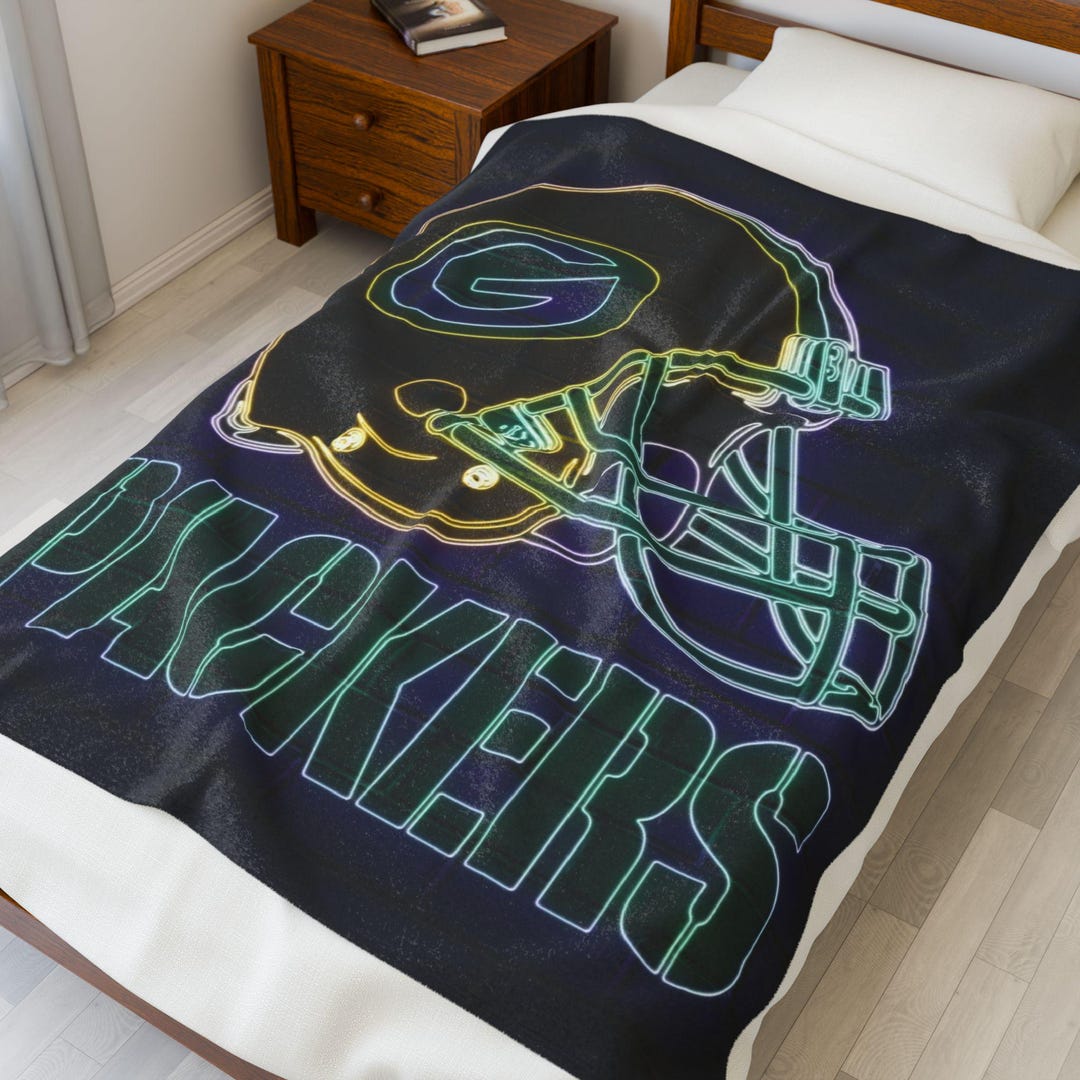 Green Bay Packers Plush Blanket - Soft Decorative Throw - Etsy