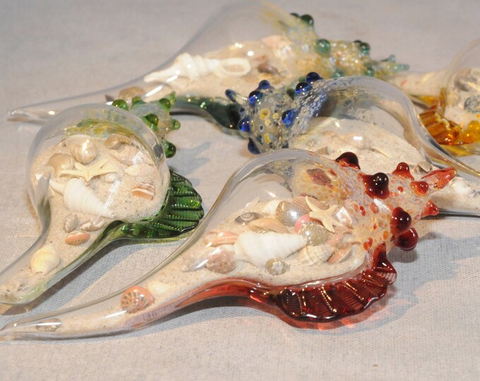 Blown Glass Shell - Etsy