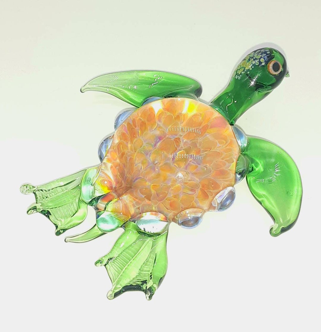 Glass Sea Turtle - Etsy