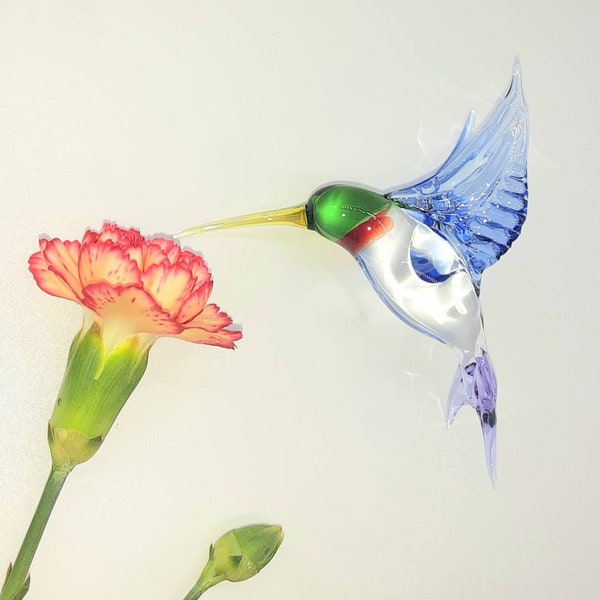 Glass Hummingbird - Etsy
