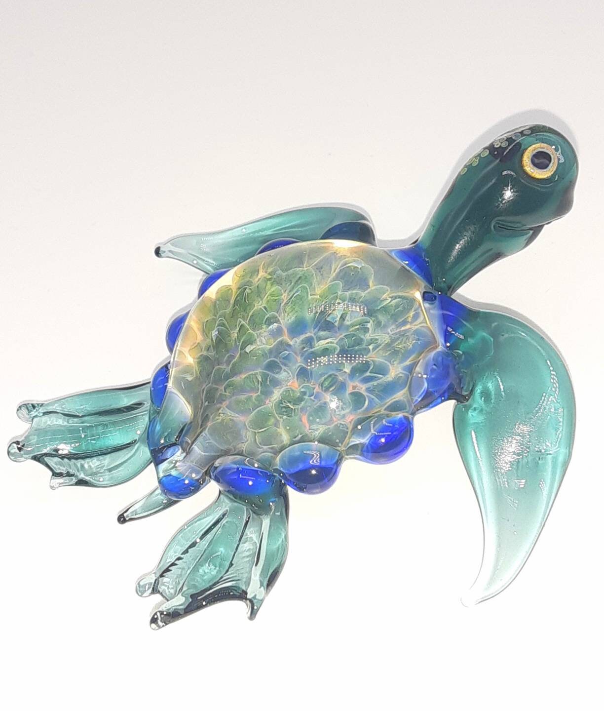 Glass Sea Turtle - Etsy