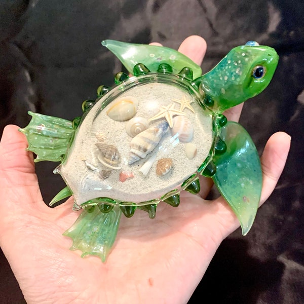 Glass Sea Turtle - Etsy