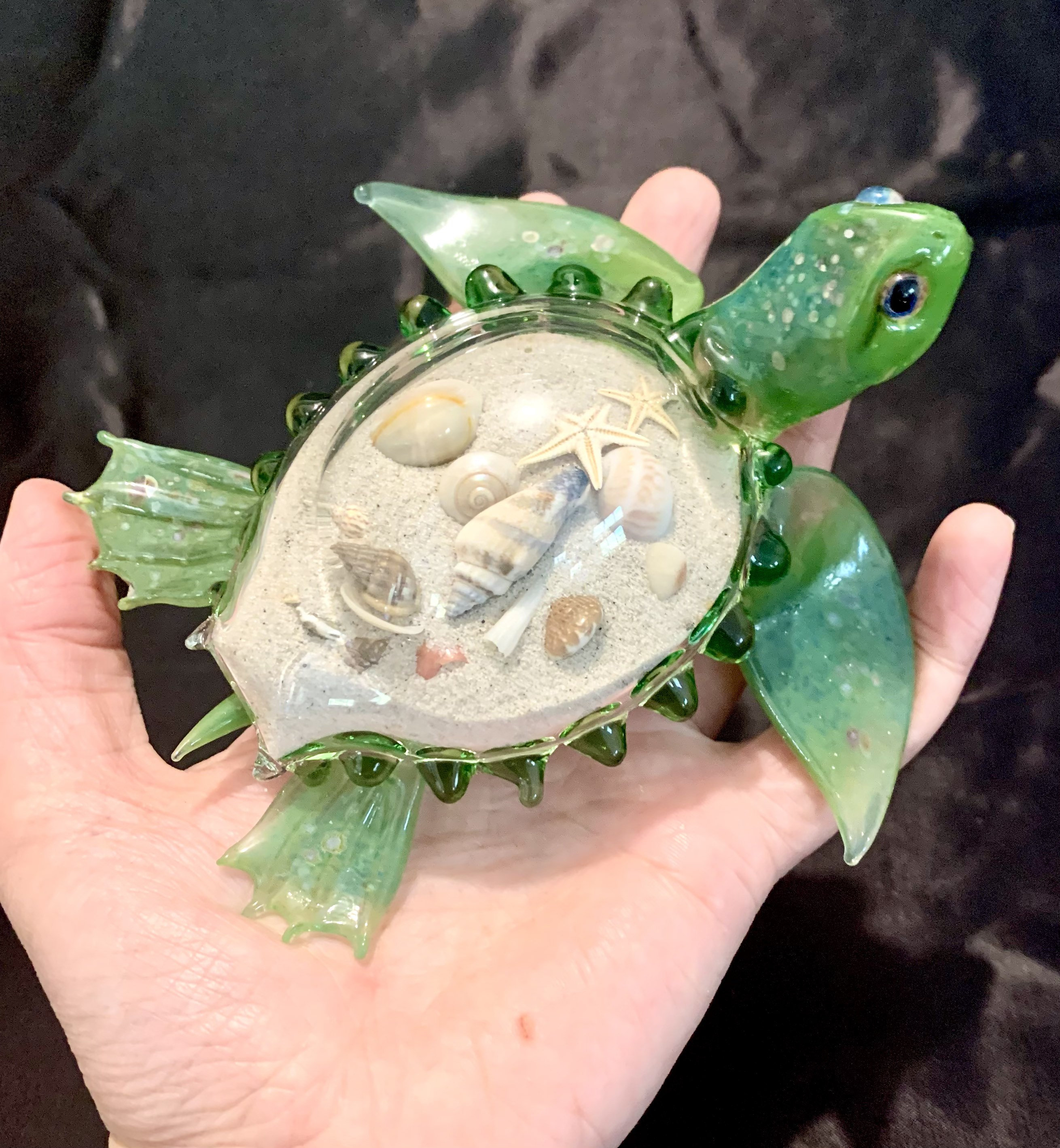 Blown Glass Sea Turtle - Etsy
