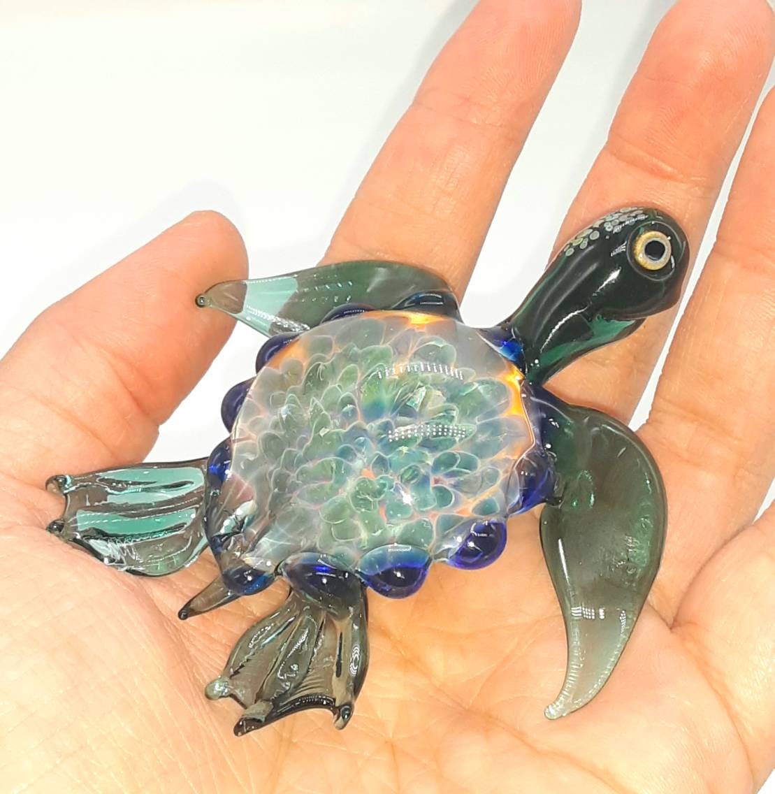Glass Sea Turtle - Etsy