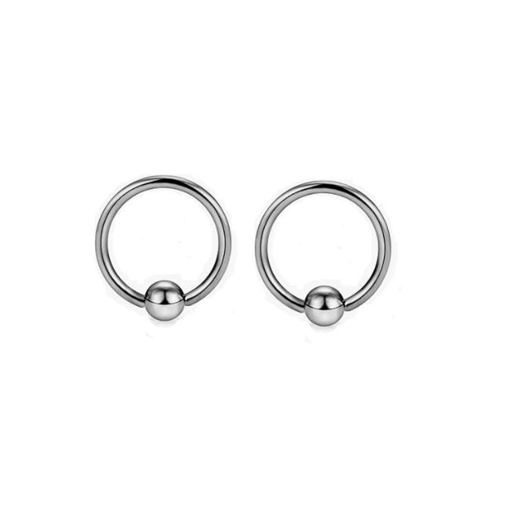 Piercing Captive Bead Ring 14G 9/16" Medium-sized Captive Bead Ring ...