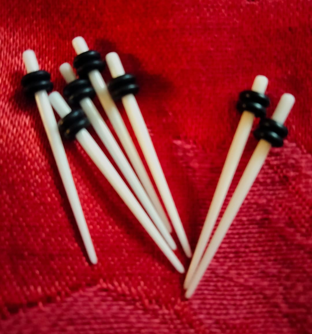 Ear Spikes White Ear Tapers Body Jewelry Retainer Store 18g-to-14g ...