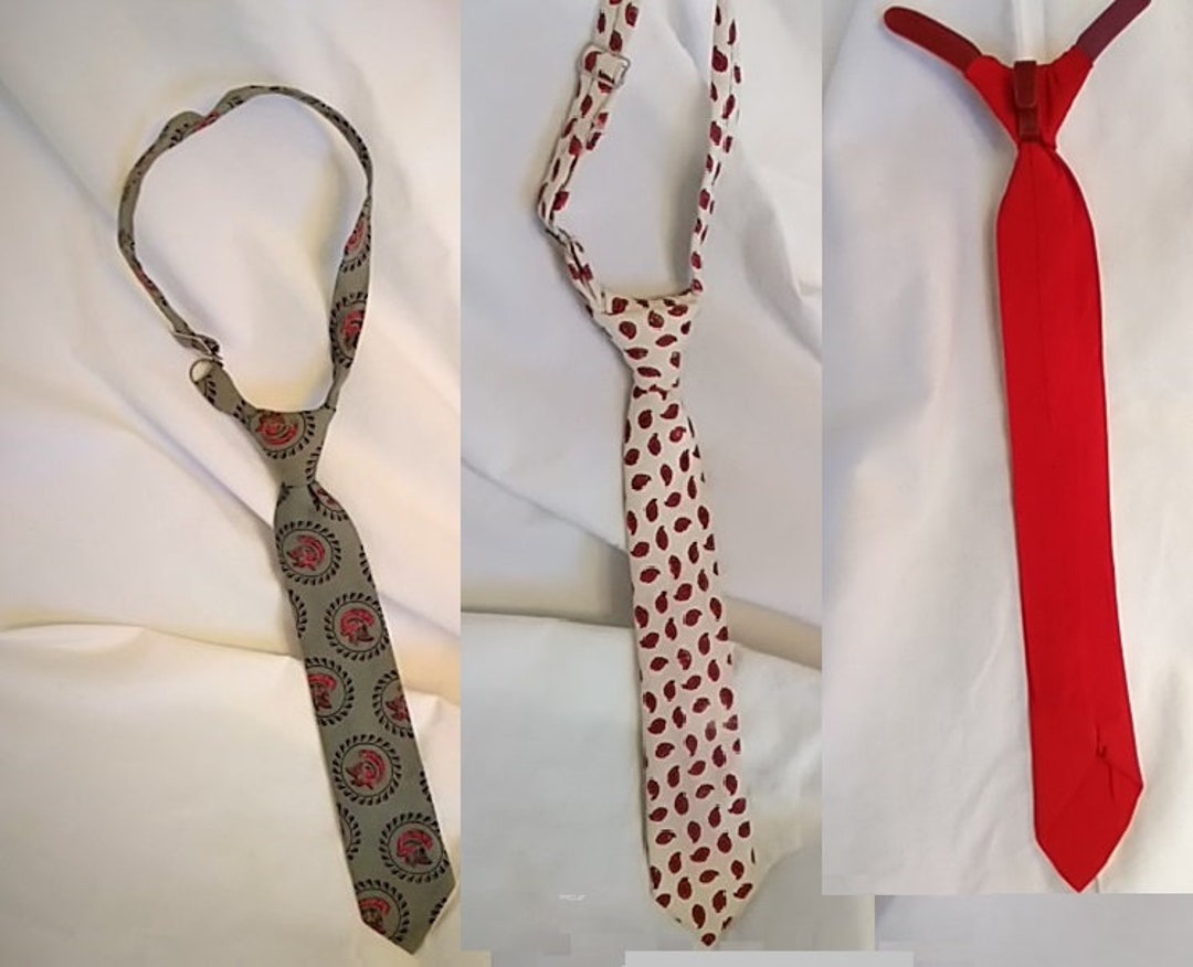 Three Neckties Vintage Toddler and Young Boy Pre-knotted Neckties Three ...