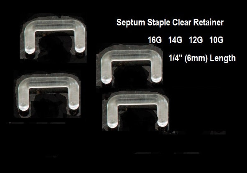 Clear Acrylic Septum Retainer - Etsy