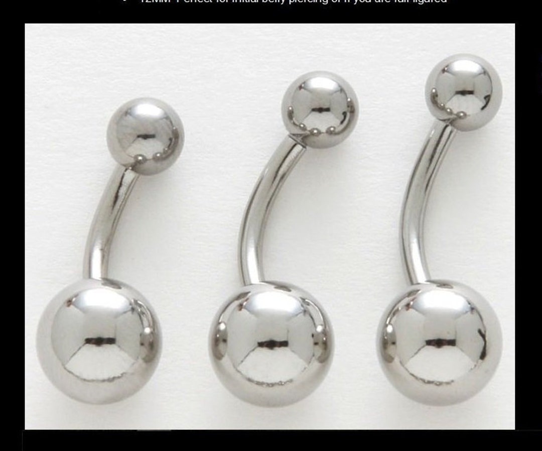 Body Jewelry Retainer Store Starter Belly Ring Longer Post for Comfort ...