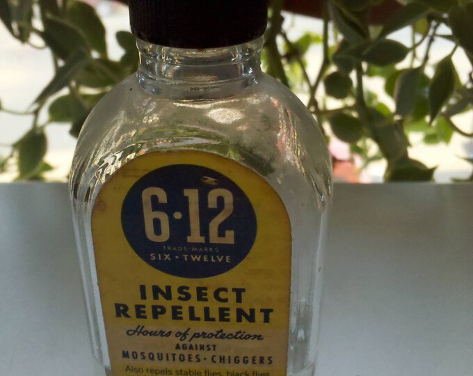 Vintage Bottle of 6 12 Insect Repellant - Etsy