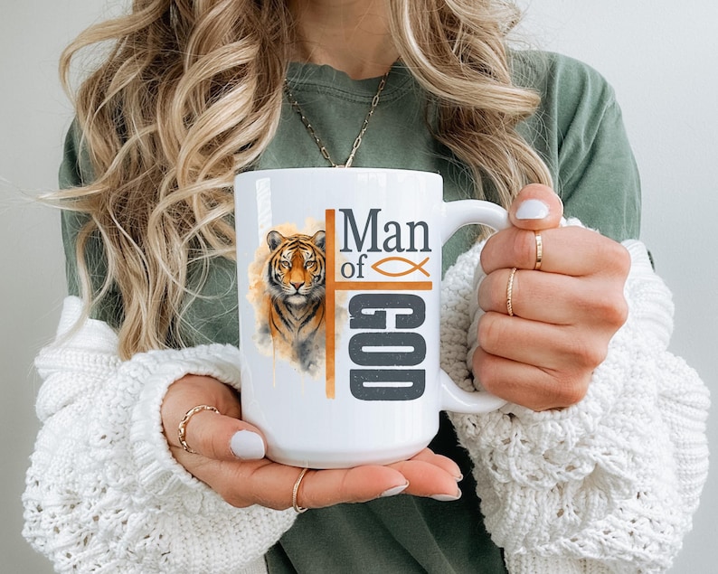 Christian Mug, Black Ceramic, 11oz Scripture Mug for Men - Etsy