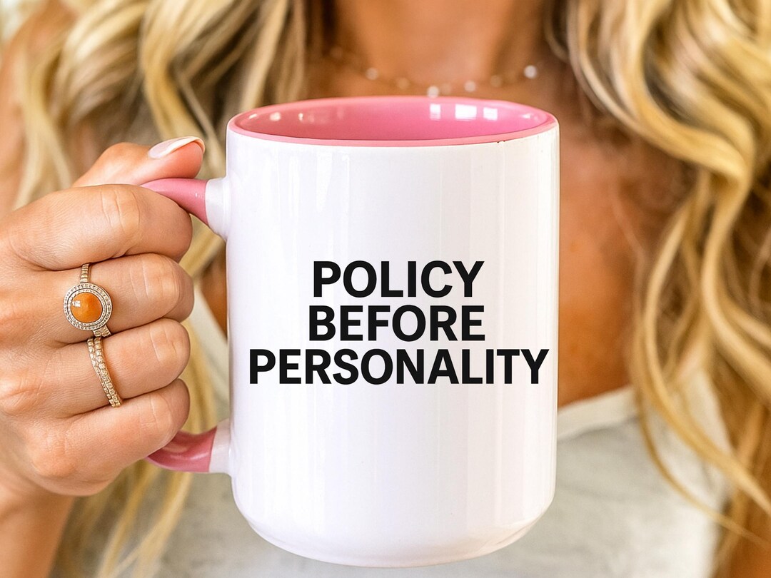 Policy Before Personality Mug, Debate Night Coffee Cup, Politics ...