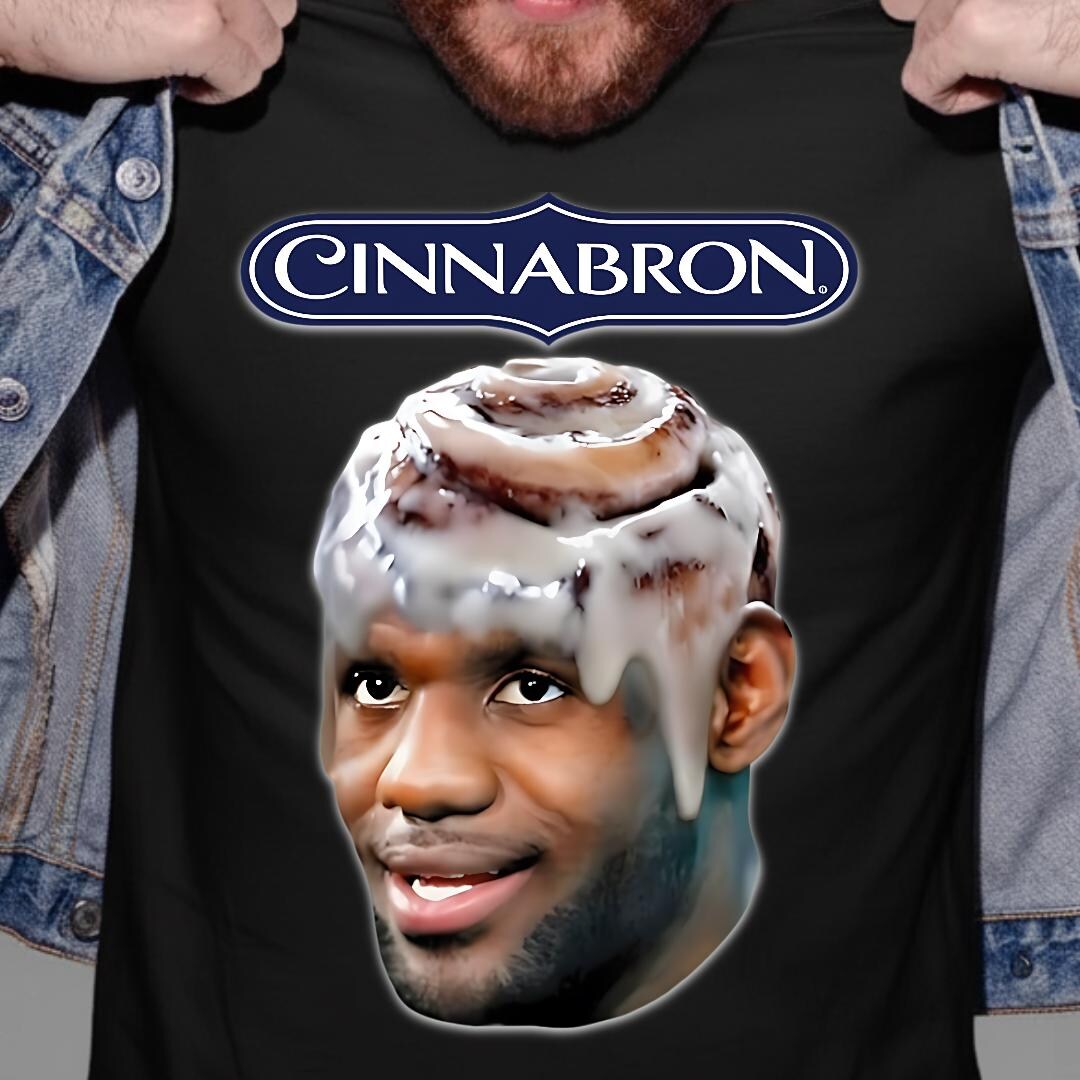 Cinnabron Lebron James Meme Shirt, Funny Meme Shirt - Etsy