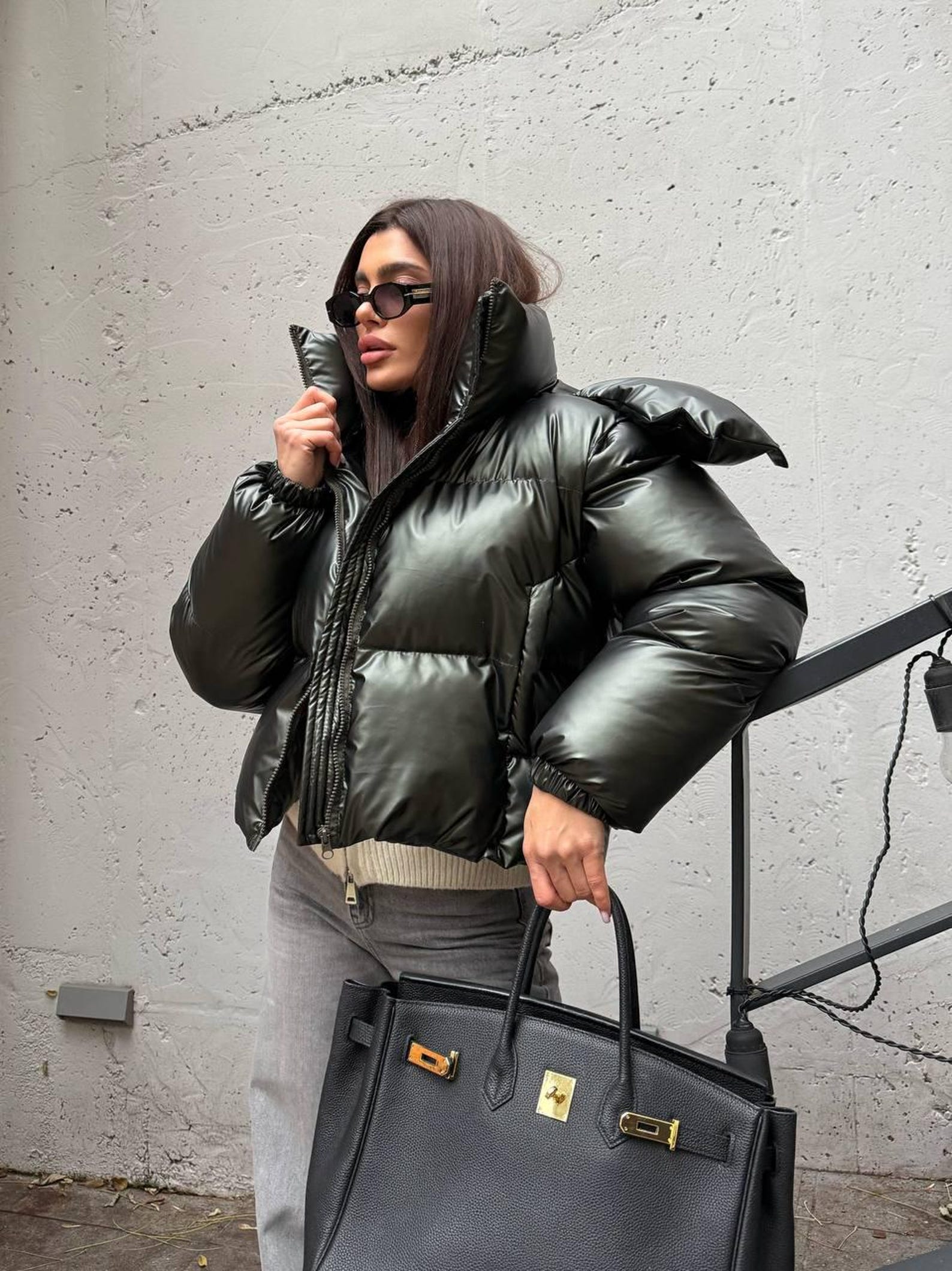 Dark Green Puffer Transformer – 2-in-1 Vest + Jacket - Etsy Canada