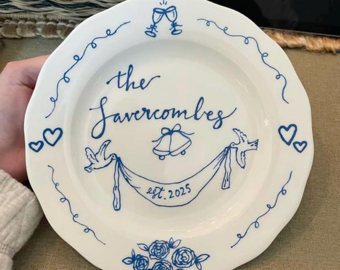 Custom Wedding/name Plate (10 Inch) - Etsy