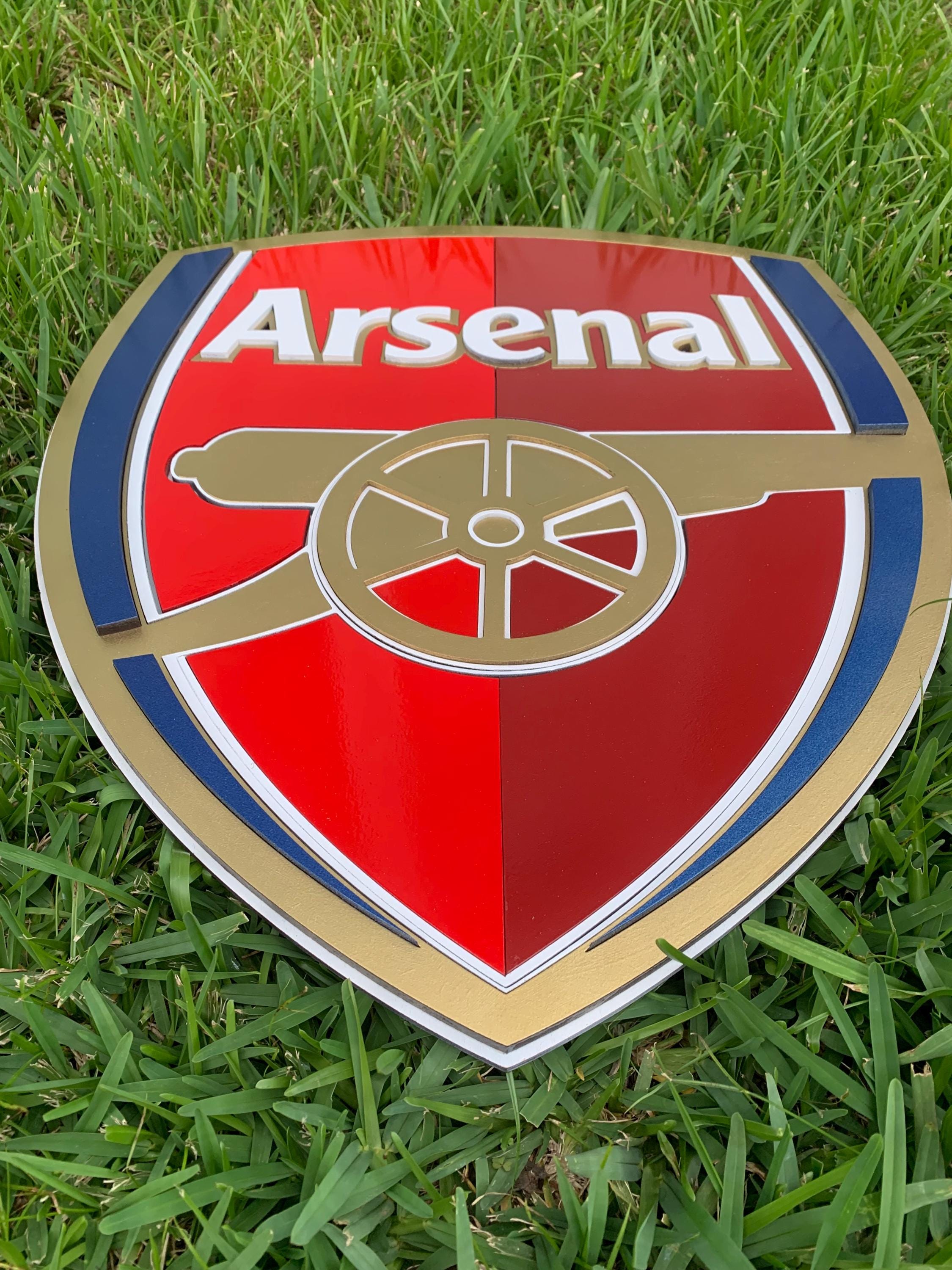 Arsenal Wooden Sign | Arsenal FC Wall Art | Handcrafted Soccer Decor ...