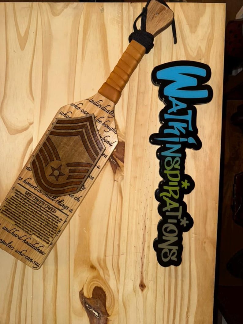 Handcrafted Air Force Paddle – Custom Promotion or Retirement Gift With ...