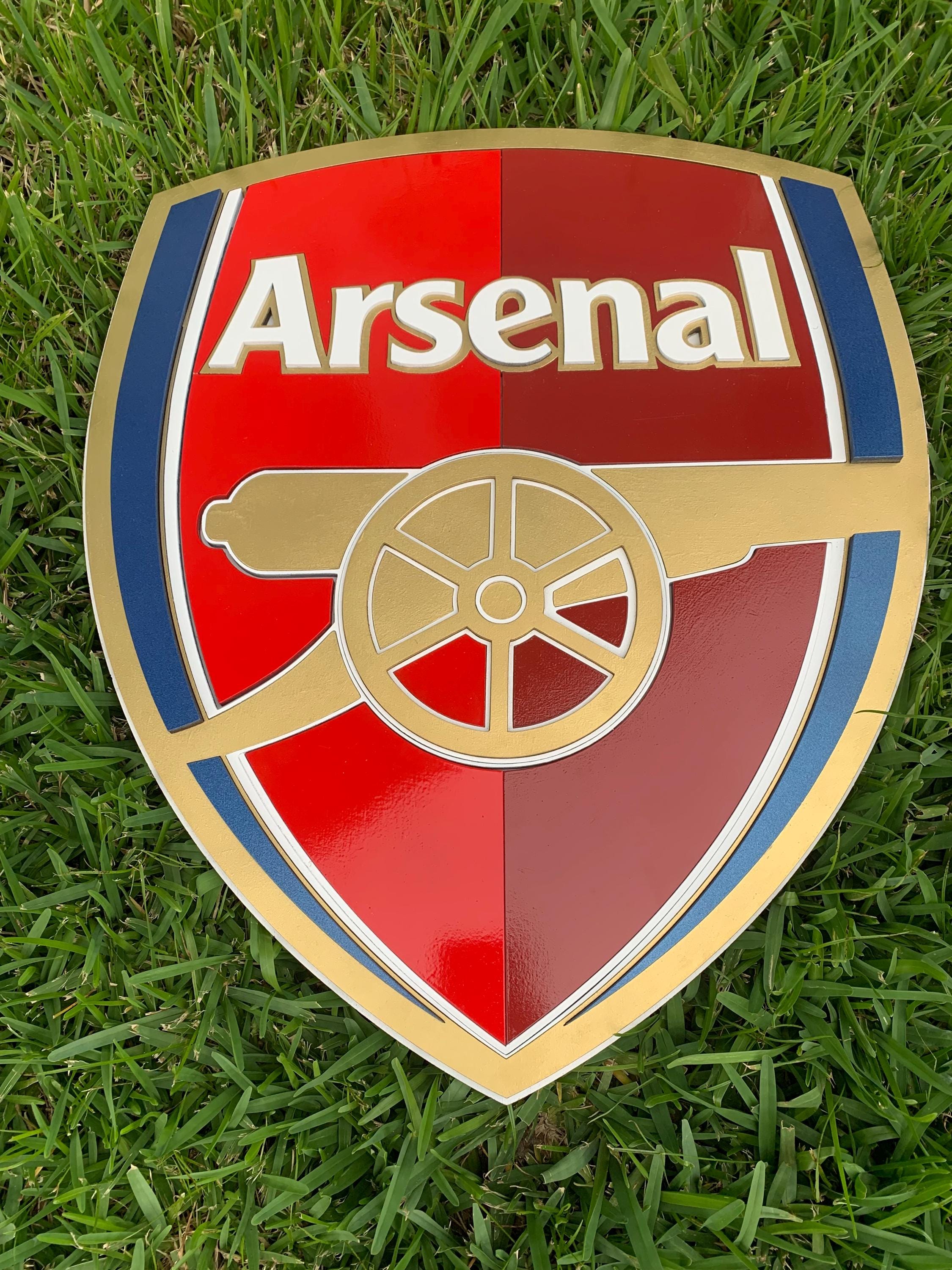 Arsenal Wooden Sign | Arsenal FC Wall Art | Handcrafted Soccer Decor ...