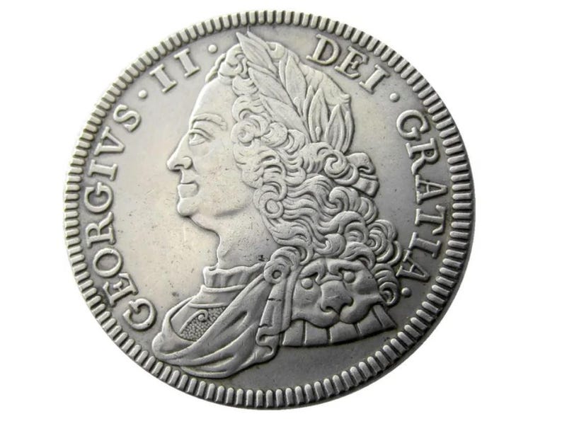1750 1 Crown George II Coin - Etsy