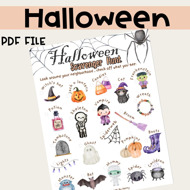 Autumn Scavenger Hunt Pack | Printable Fall Outdoor Games for Kids ...
