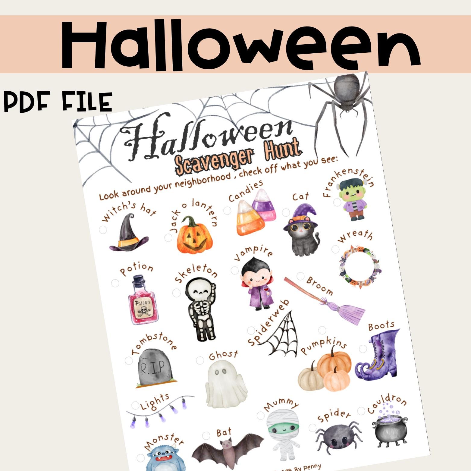 Autumn Scavenger Hunt Pack | Printable Fall Outdoor Games for Kids ...