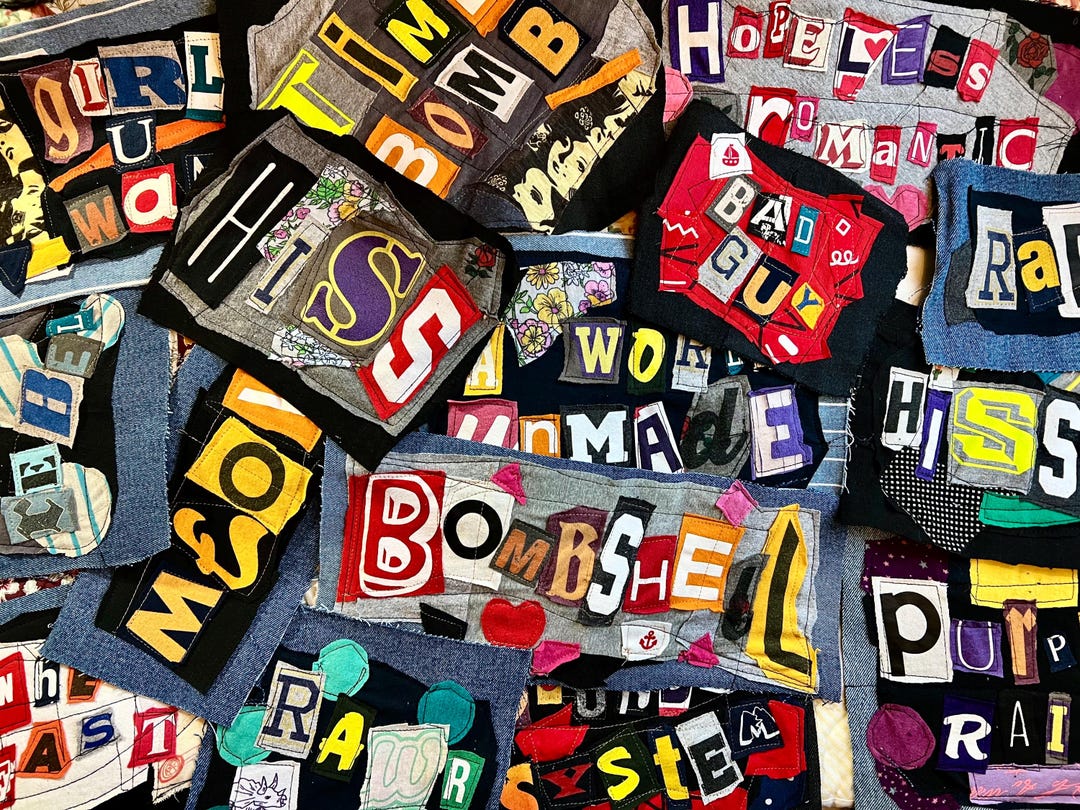 Panic Punk Patch - Ransom Note Letters - Sew on Patch - Etsy