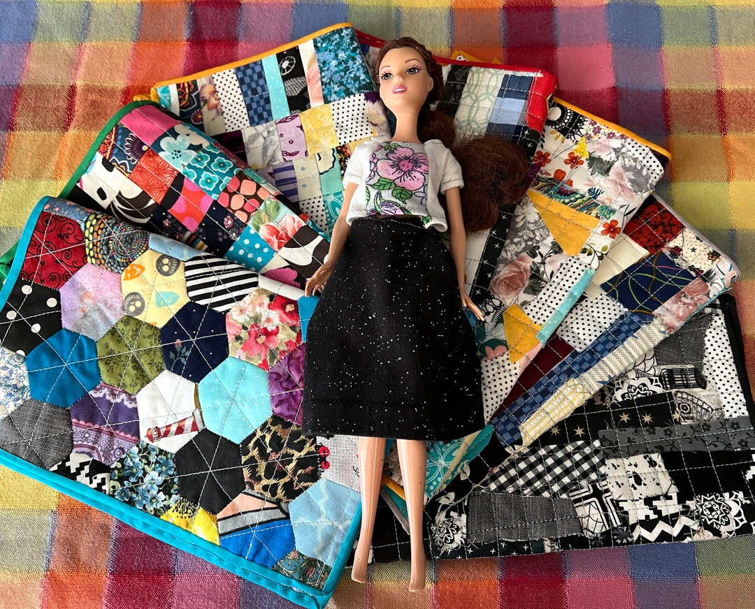 Barbie Doll MINIATURE Quilt 1:6 Scale Barbie Dollhouse - Etsy